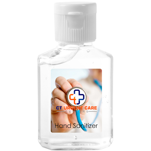 Hand Sanitizer 1 Oz Square Bottle | Custom Printed As Low As $0.9